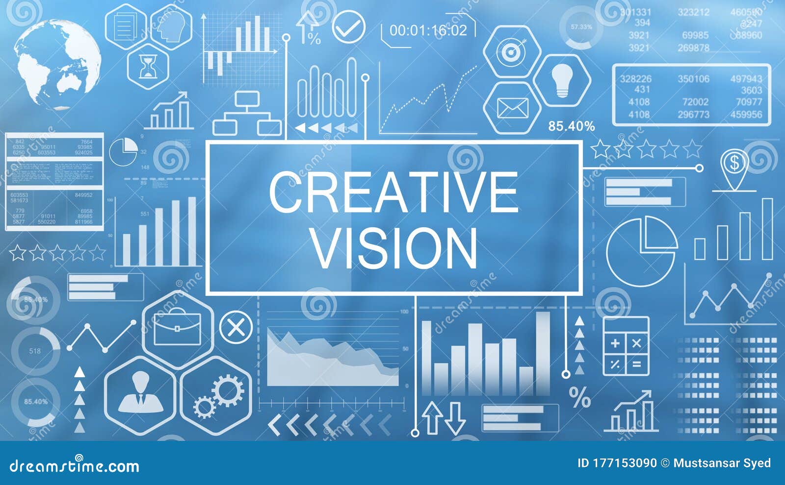 Creative Vision, Animated Typography Stock Illustration - Illustration ...