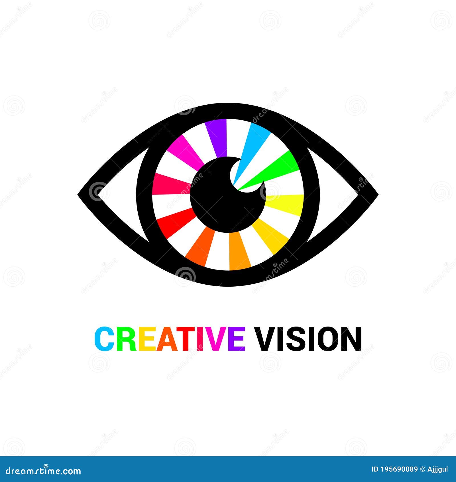 Creative Vision Logo Concept Stock Vector - Illustration of research ...