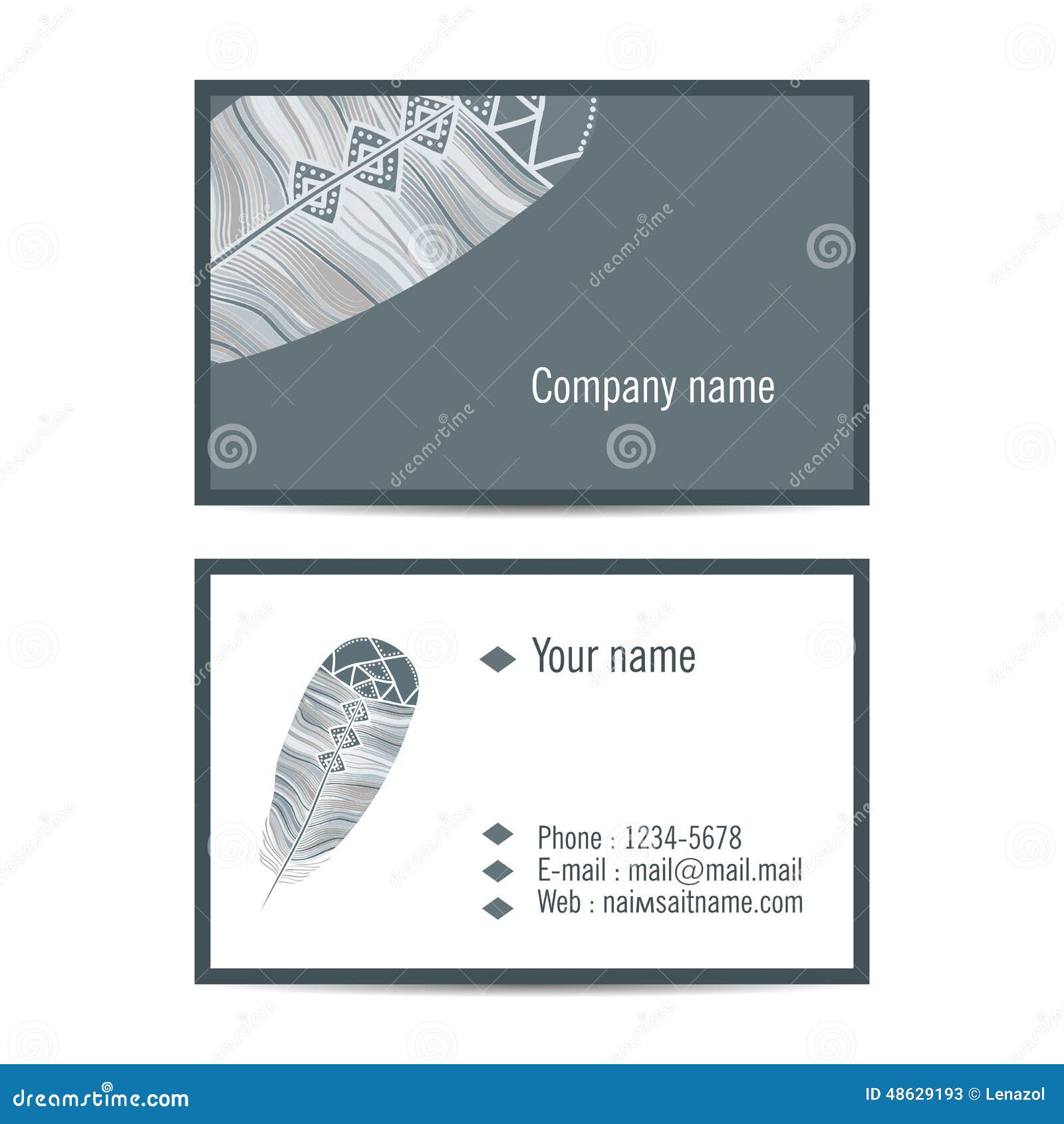 Visit Card Vector Illustration | CartoonDealer.com #41070846