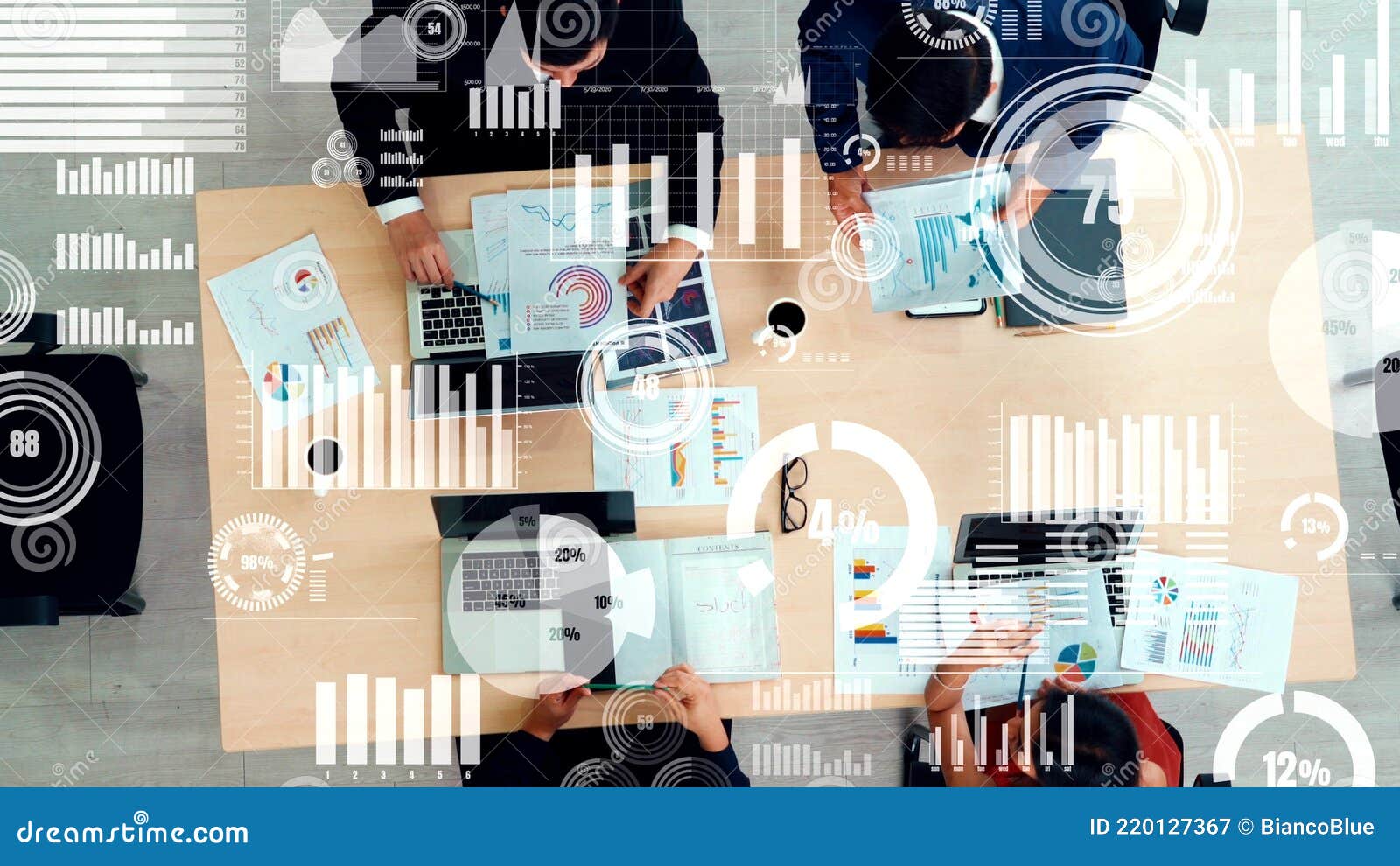 Creative Visual of Business People in Corporate Staff Meeting Stock ...