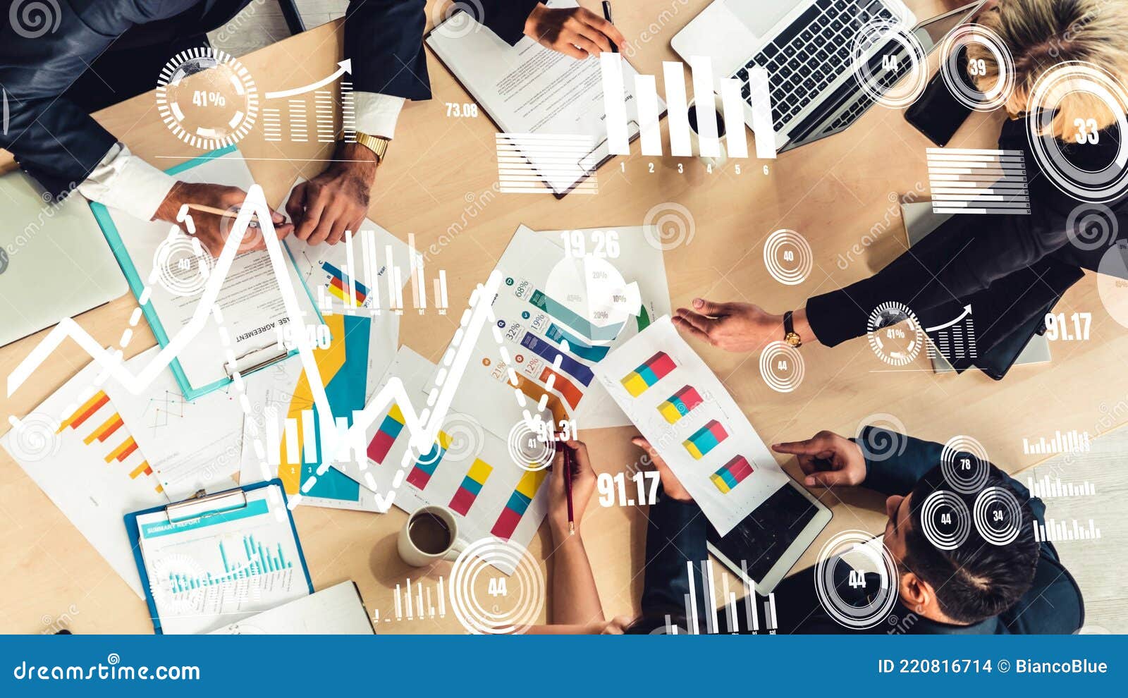 Creative Visual of Business People in Corporate Staff Meeting Stock ...