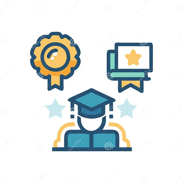 Creative Knowledge Achievement Visual Stock Vector - Illustration of ...