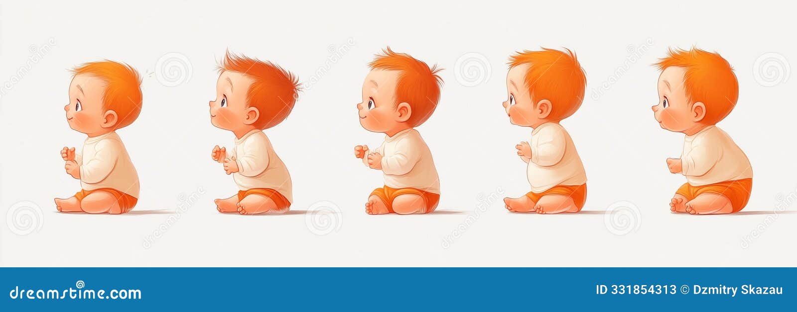 A Creative Visual Journey through Early Baby Development Showcasing ...