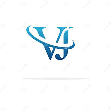 Creative VJ Logo Icon Design Stock Vector - Illustration of sign ...