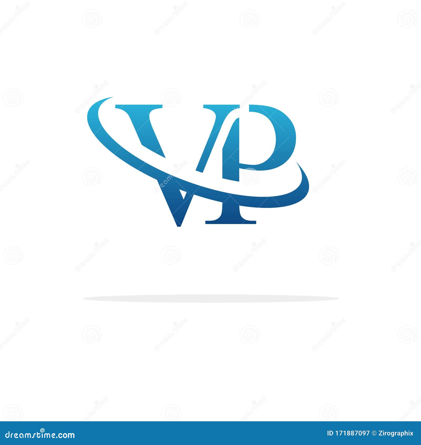 Creative VP Logo Icon Design Stock Vector - Illustration of business ...