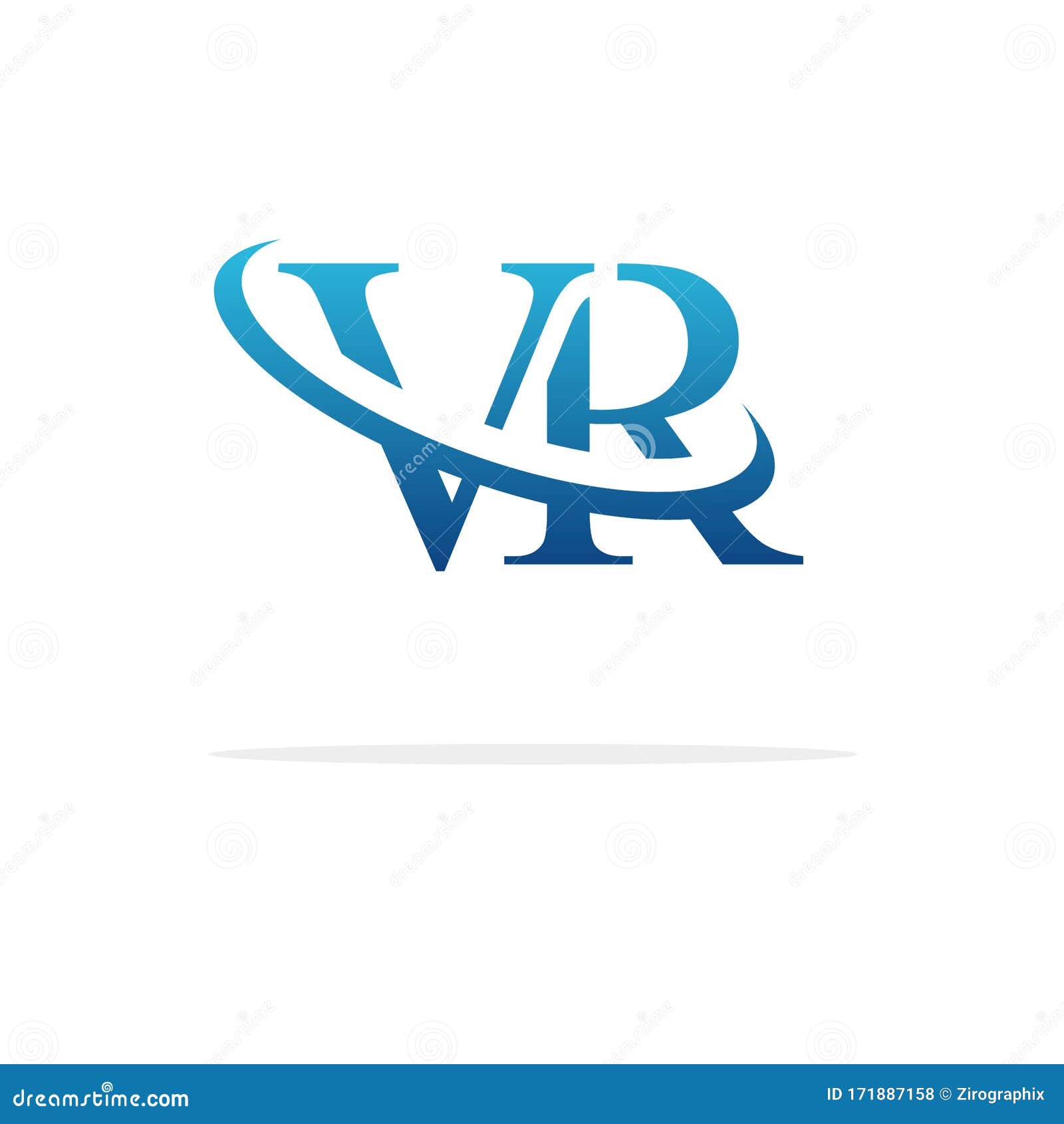 Creative VR Logo Icon Design Stock Vector - Illustration of concept ...