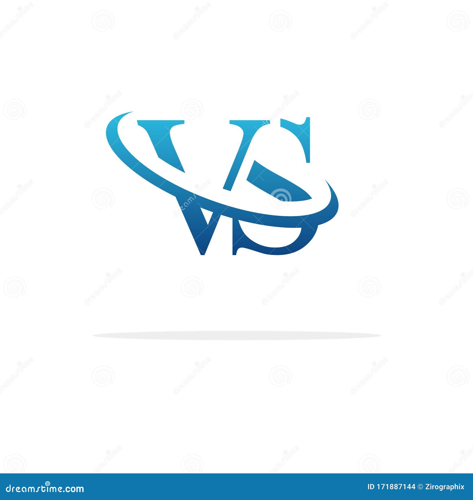 Creative VS Logo Icon Design Stock Vector - Illustration of format ...
