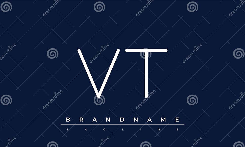 Creative VT Letter Initial Logo Vector Image Stock Vector ...