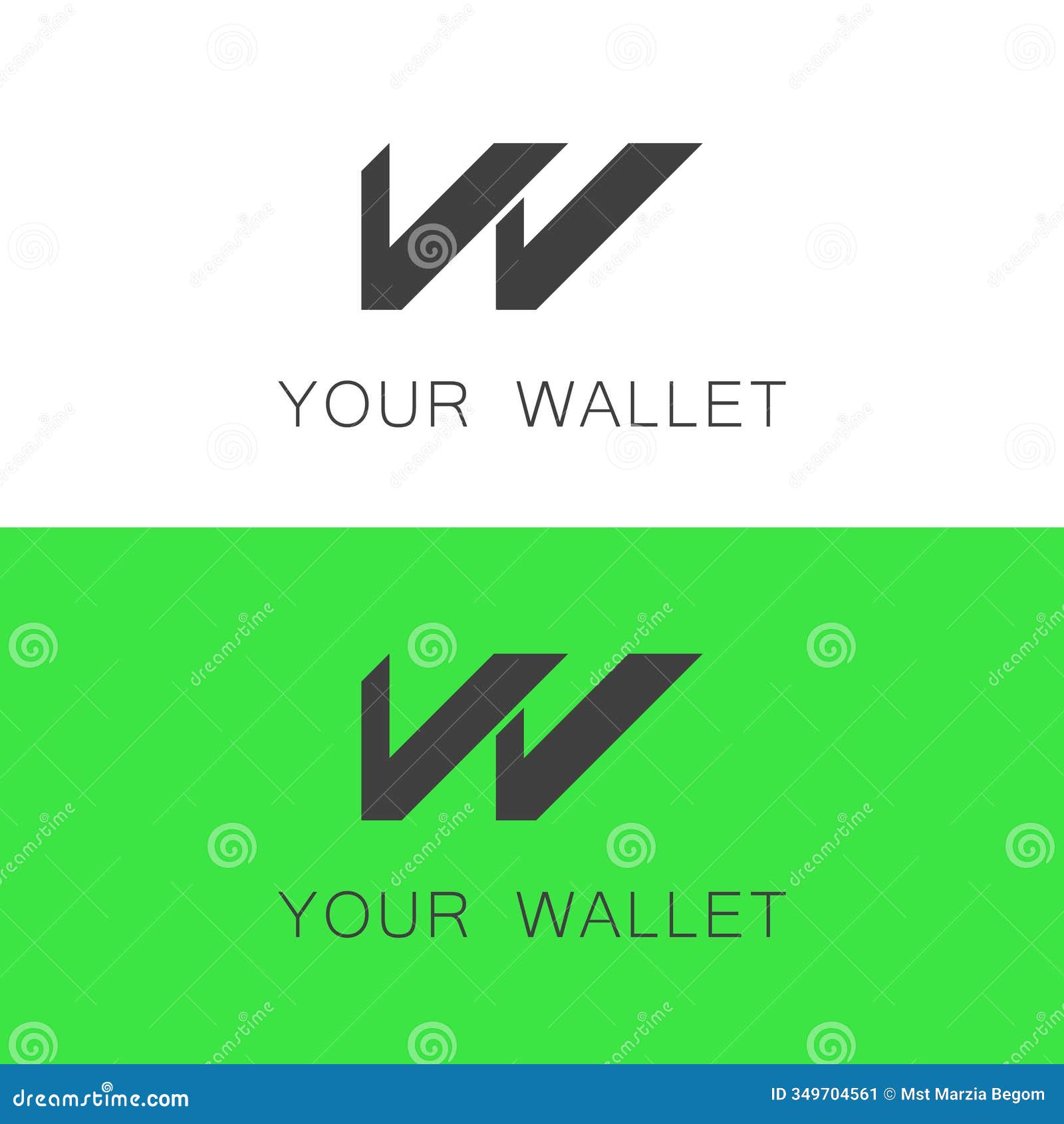 Creative W Letter Vector Typography Logo Design, Minimal Monogram ...