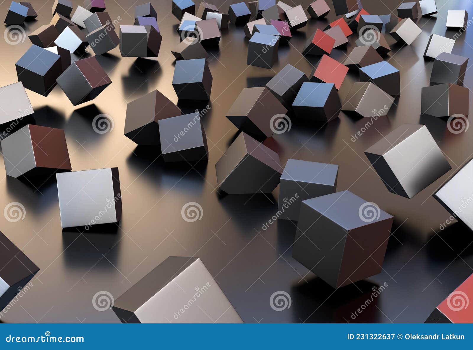 Creative Wallpaper with Different Cubes. High Quality Beautiful Photo ...