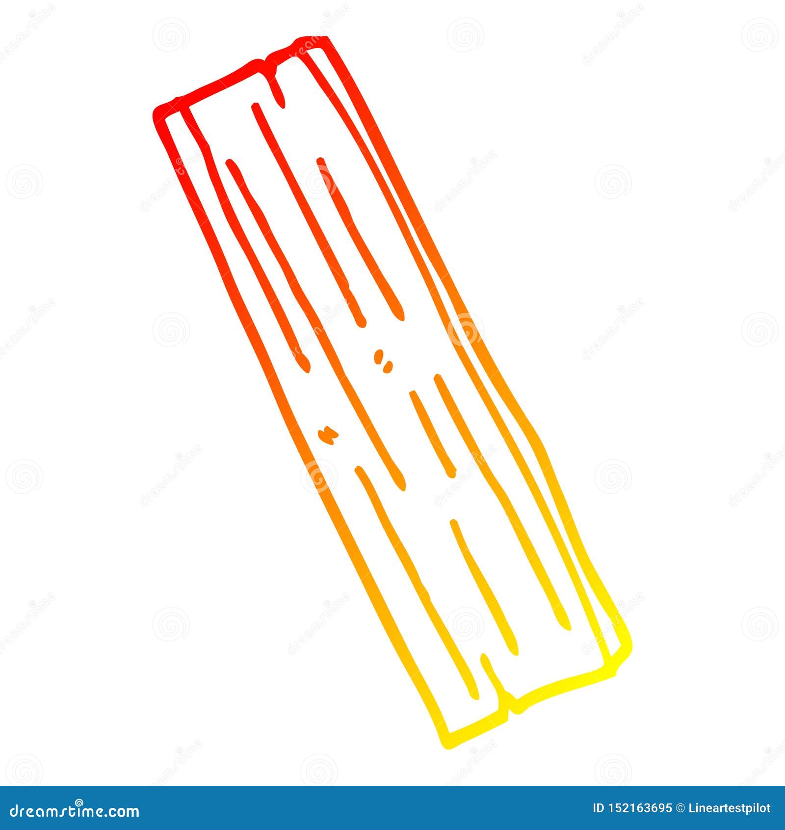 Wood Timber Cartoon Warm Line Gradient Spectrum Doodle Drawing Simple ...