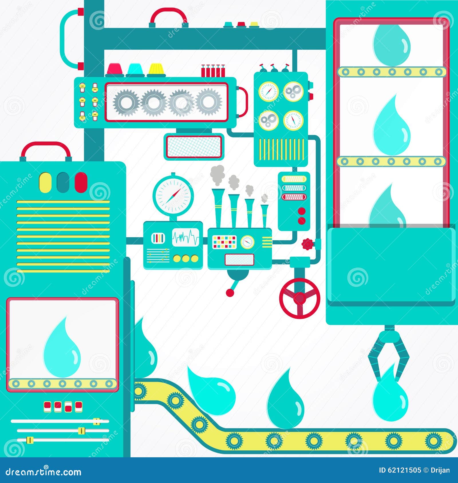 Creative water industry stock vector. Illustration of blue - 62121505