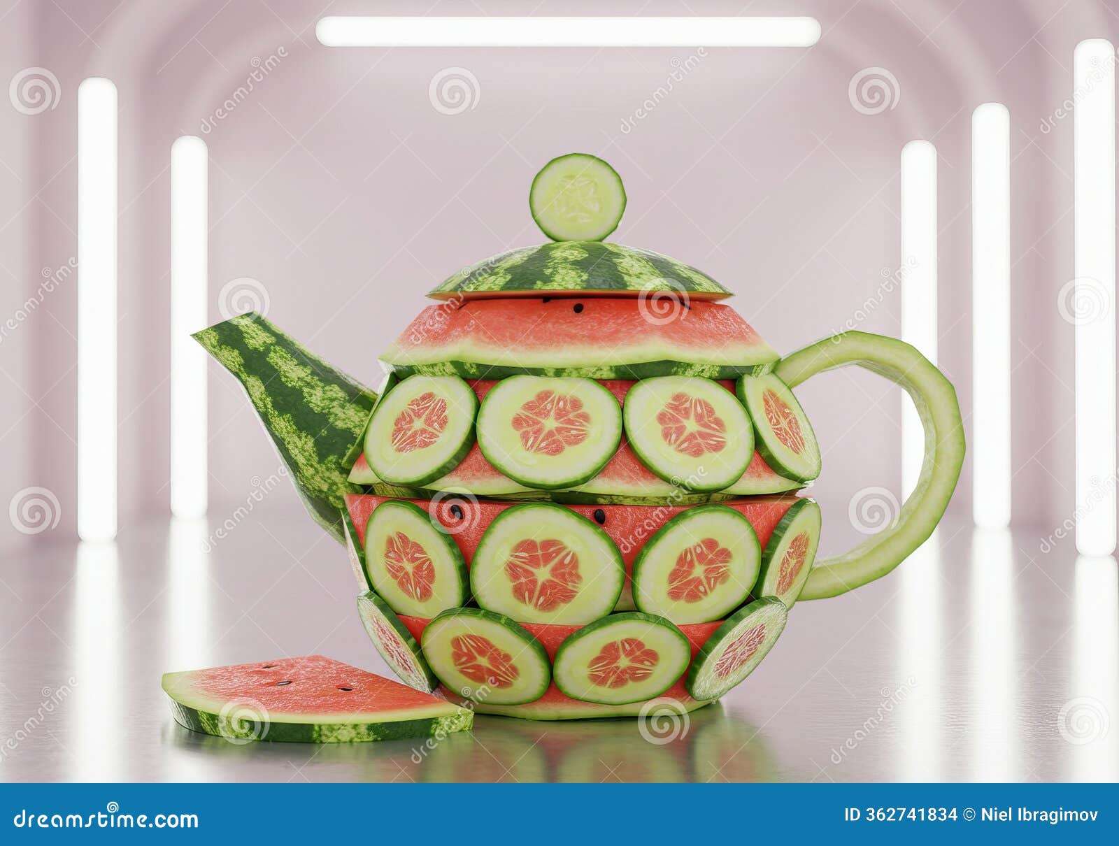 Creative Watermelon and Cucumber Teapot Design with Modern Aesthetic ...