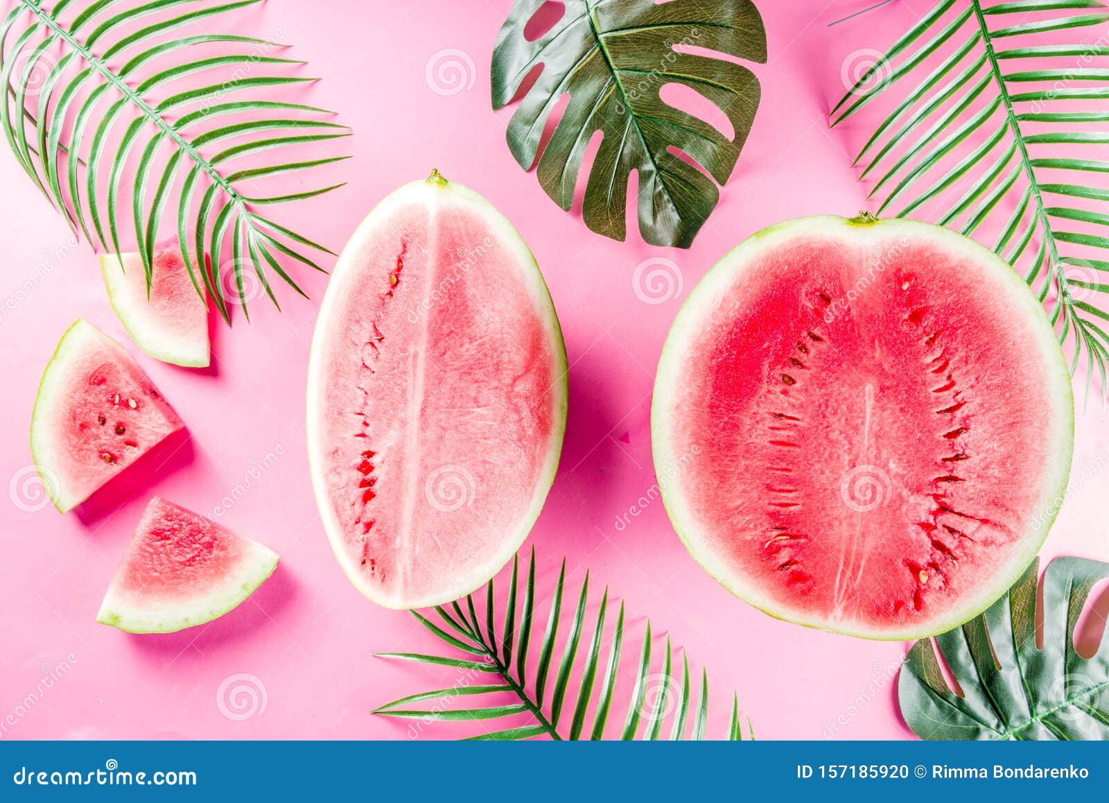 Creative watermelon layout stock photo. Image of bright - 157185920