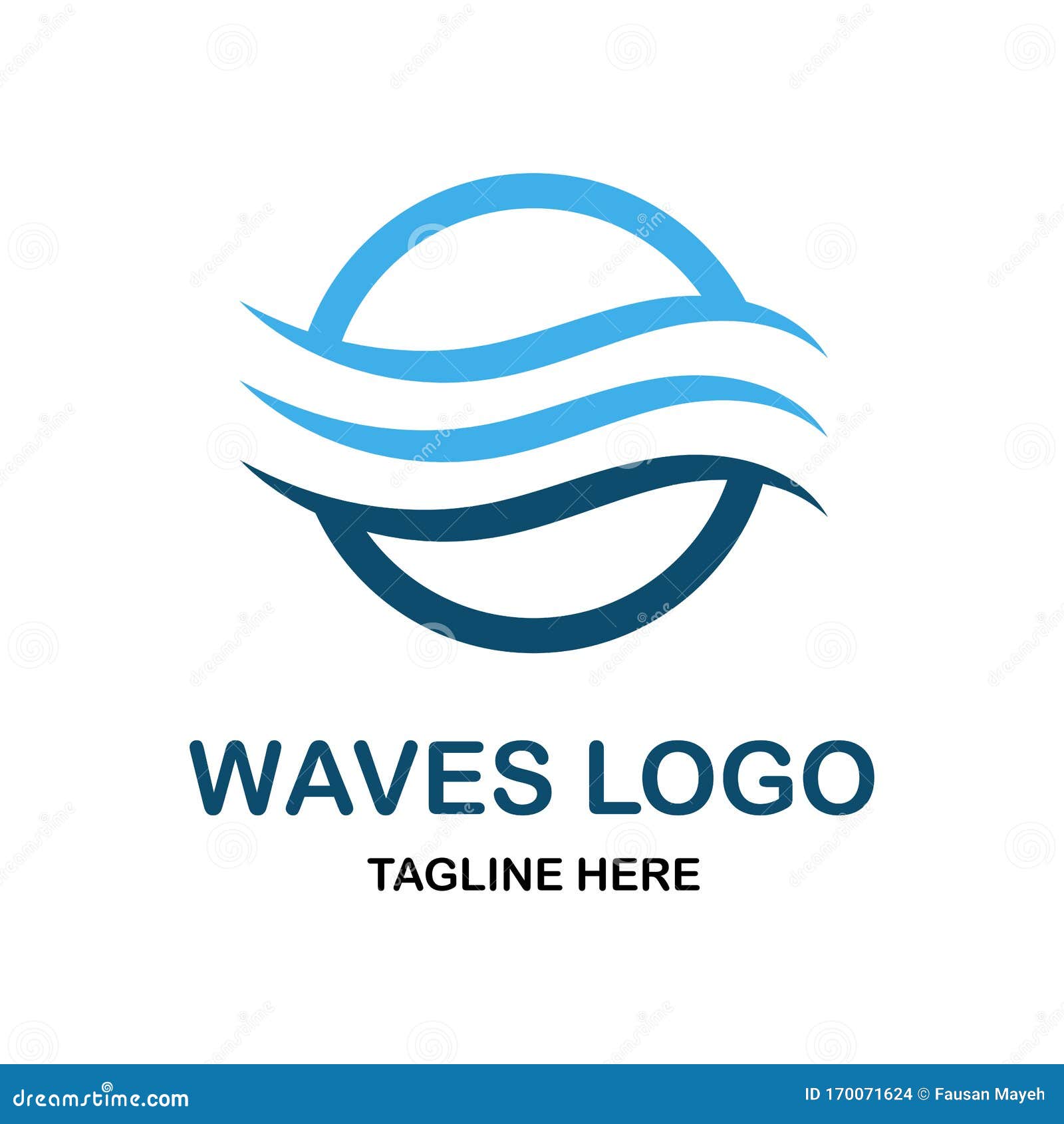 Creative Wave Concept Logo Design Template. Vector Illustration. Eps 10 ...