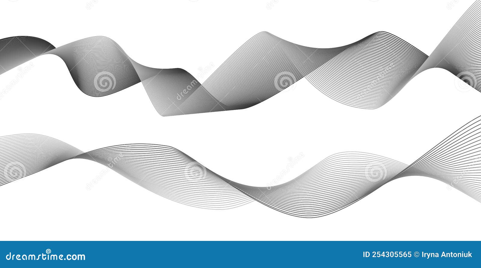 Creative Wave of Many Gray Lines on a White Background Isolated. Vector ...