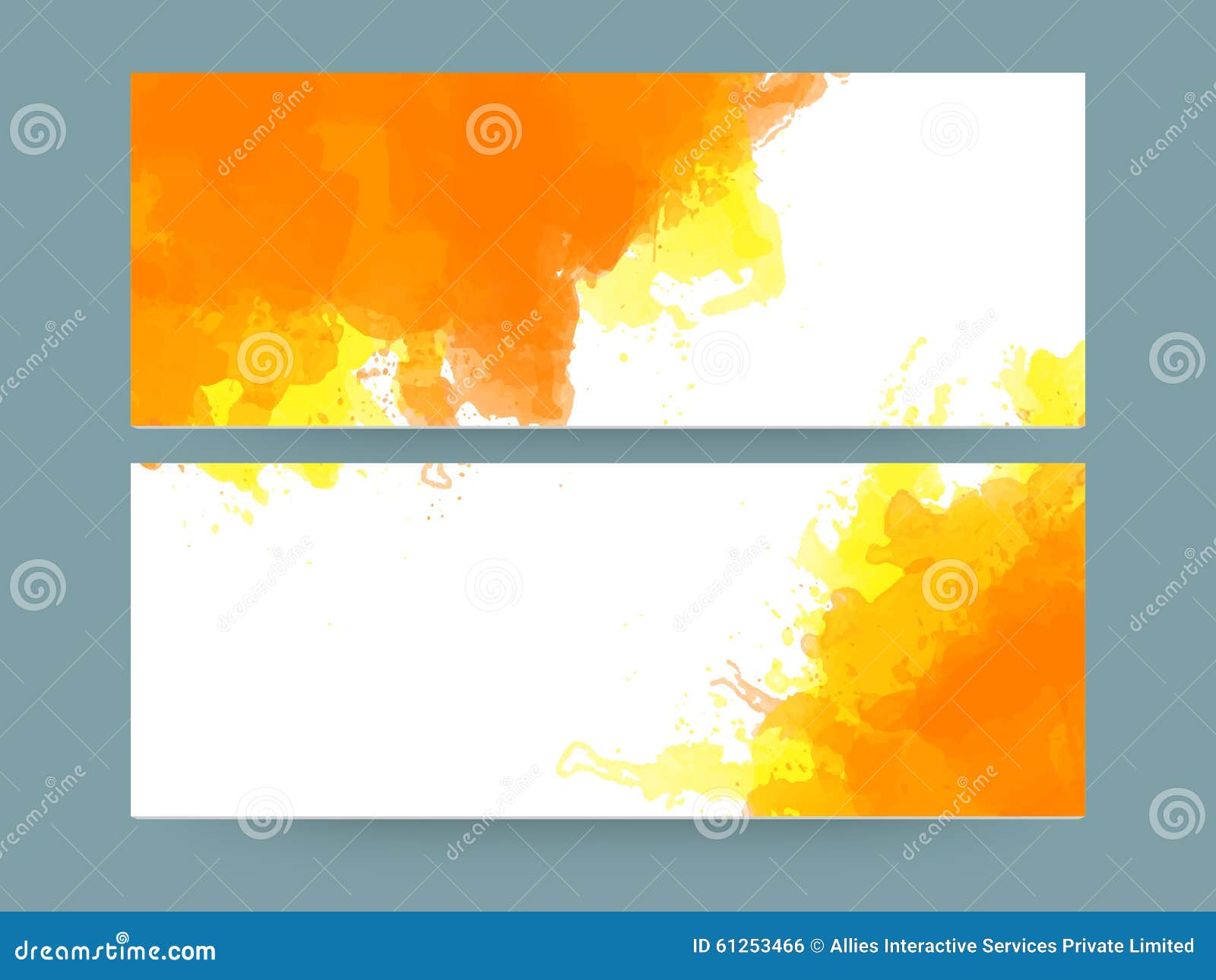 Creative Website Header or Banner Set. Stock Illustration ...