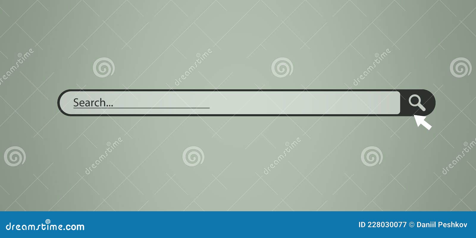 Creative Website Search Bar on Gray Background. Internet and Browse ...