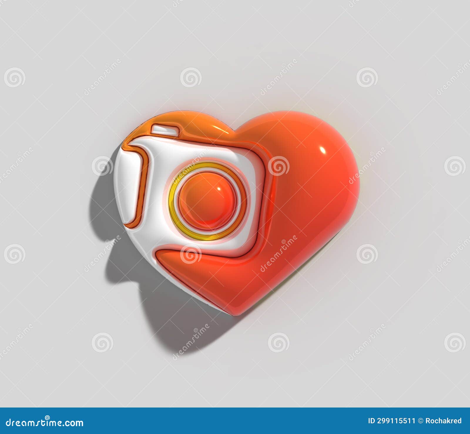 Creative Wedding Photographer Heart 3D Logo Typographical Stock ...