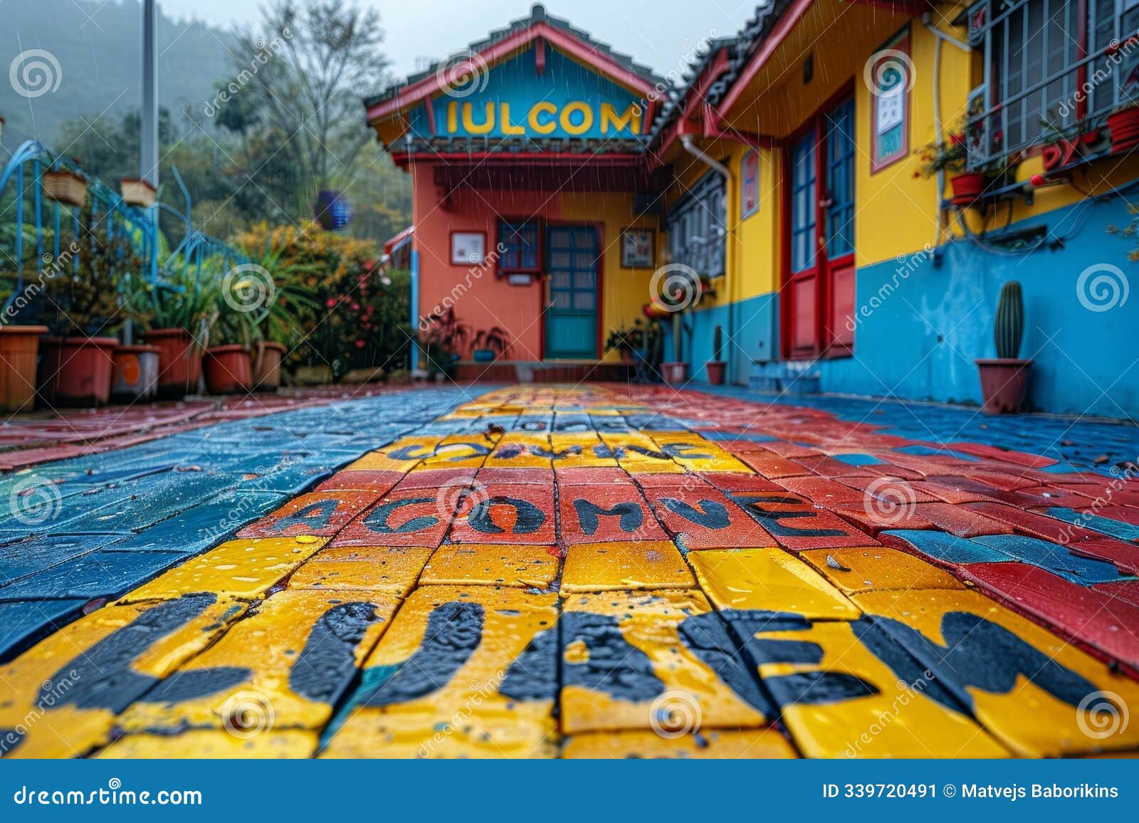 Creative Welcome Notice Board with Sticky Notes and Playcards for a ...