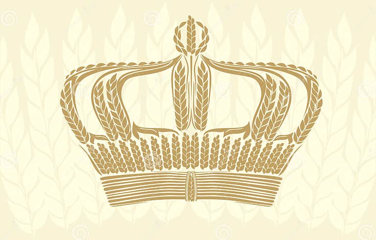 Creative wheat crown stock vector. Illustration of background - 7576845
