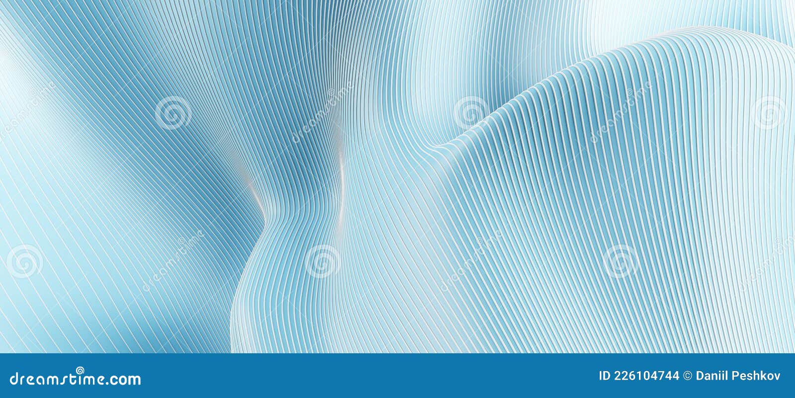 Creative Wide Blue Lines and Curves Texture. Stock Illustration ...