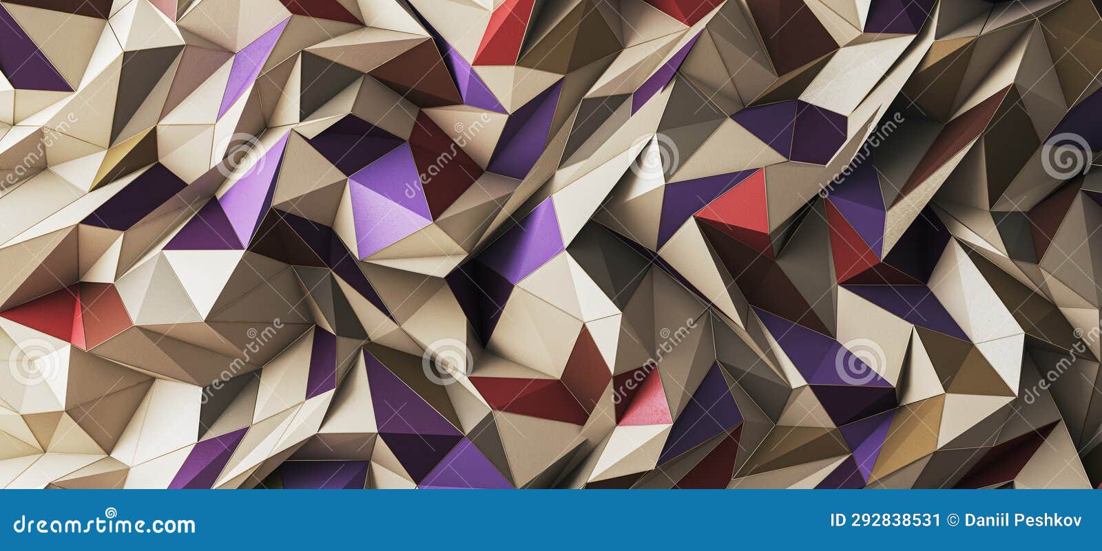 Creative Wide Golden Geometric Background. Landing Page Concept Stock ...