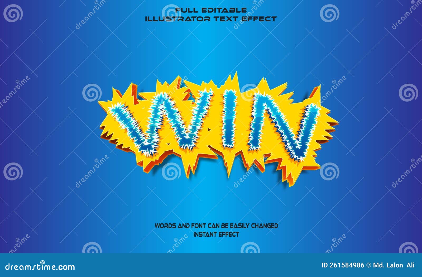 Win text effect design stock vector. Illustration of diagram - 261584986