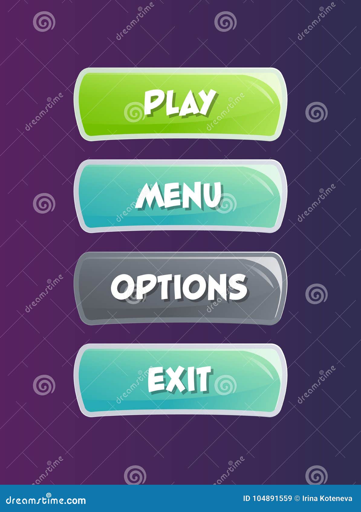 Creative Windows Options Isolated Set Stock Vector - Illustration of ...