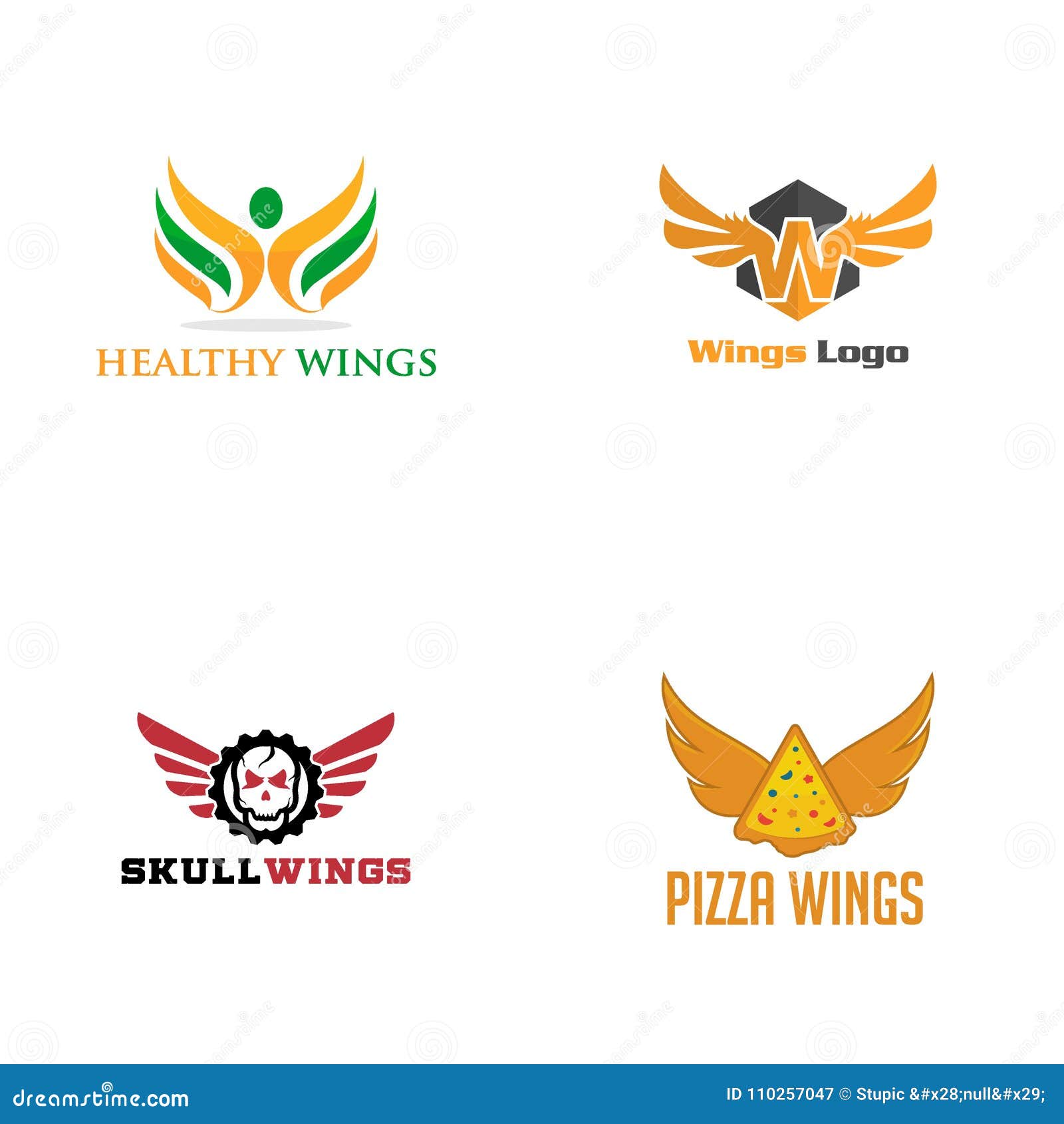 Creative Wings Logo Vector Art Logo Stock Illustration - Illustration ...