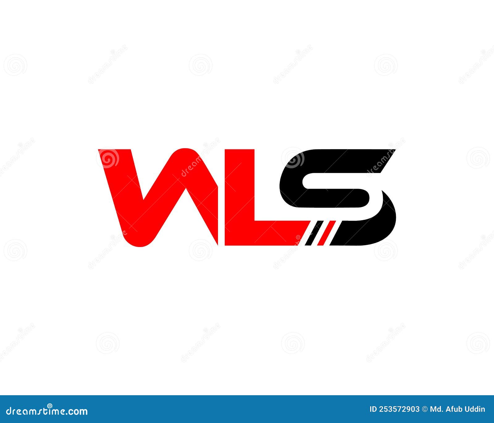 Creative WLS Letters Logo stock vector. Illustration of logo - 253572903