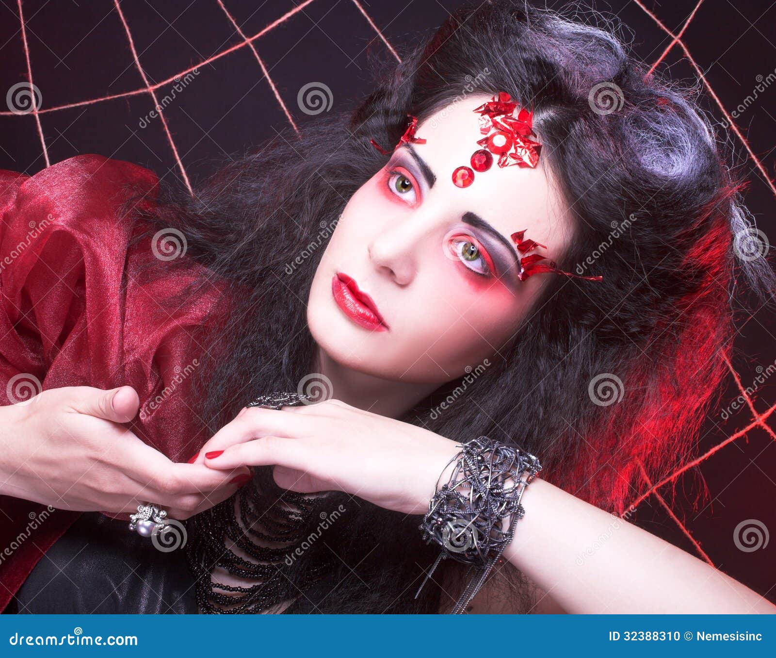 Creative woman stock photo. Image of brunette, attractive - 32388310