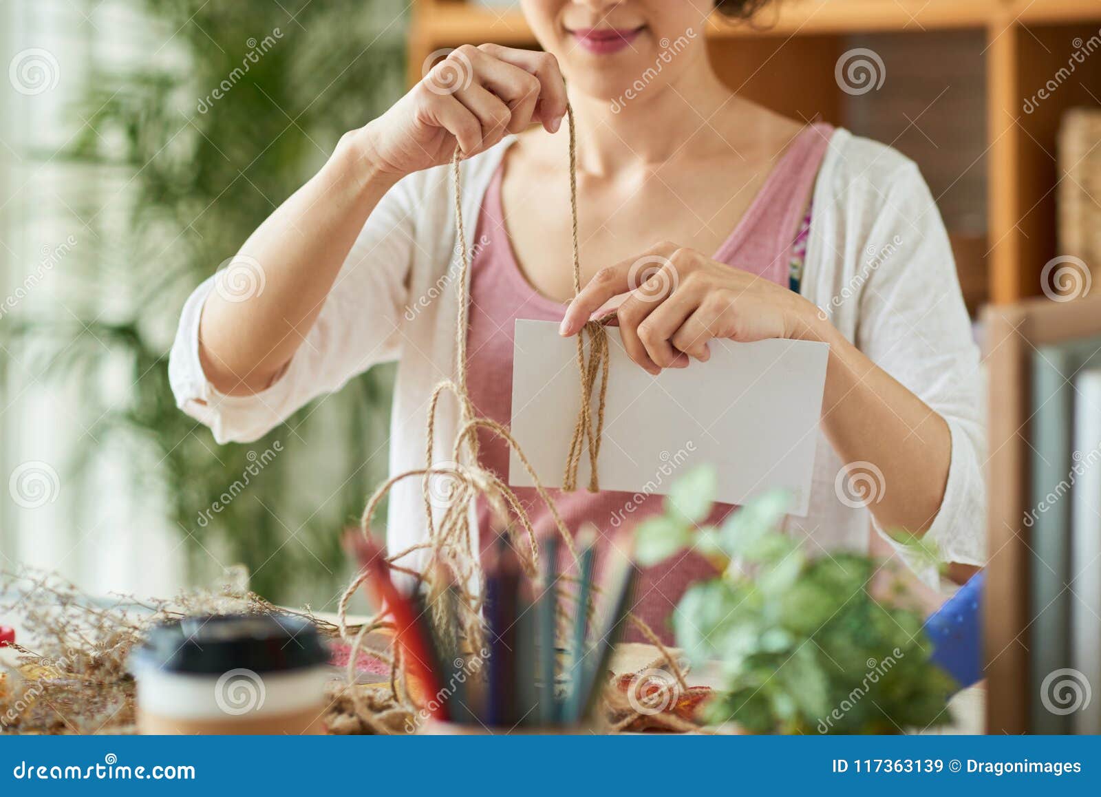 Making artwork stock image. Image of studio, rope, making - 117363139