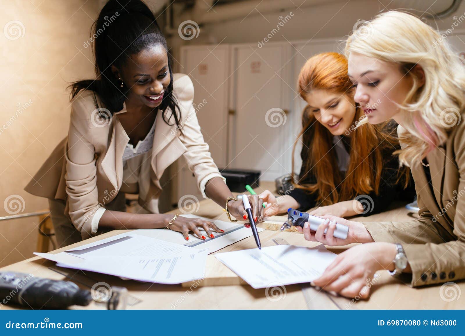 Creative Women Working on Project Stock Photo - Image of group ...