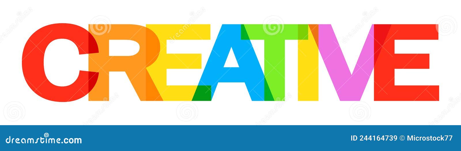 Creative Word Banner Multicolor, Vector Illustration Stock Vector ...