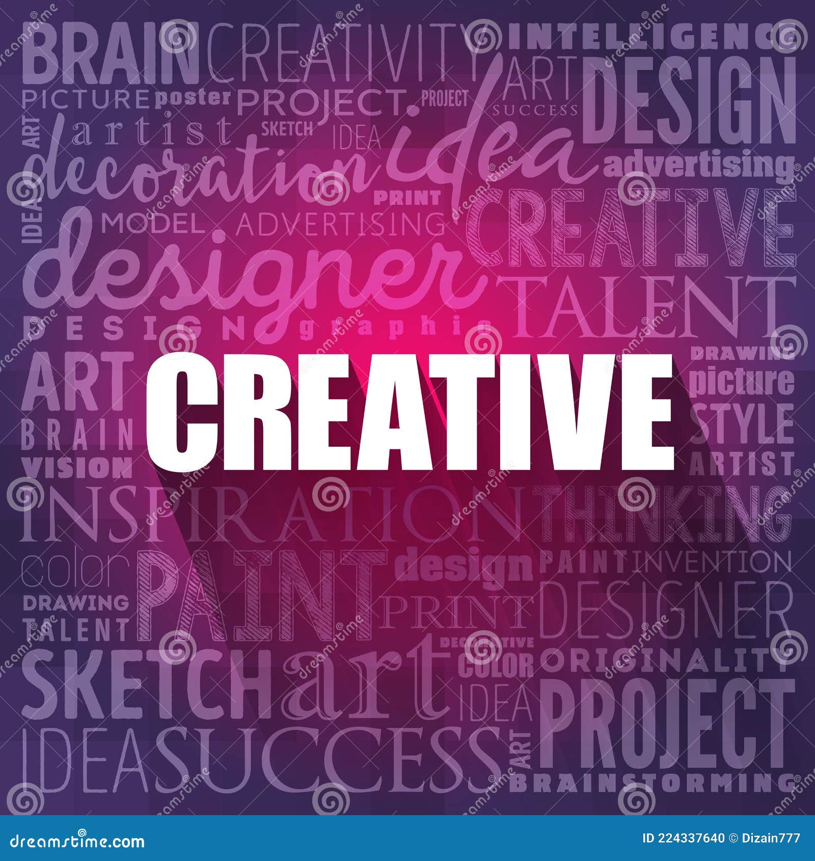 CREATIVE Word Cloud, Creative Business Concept Background Stock ...