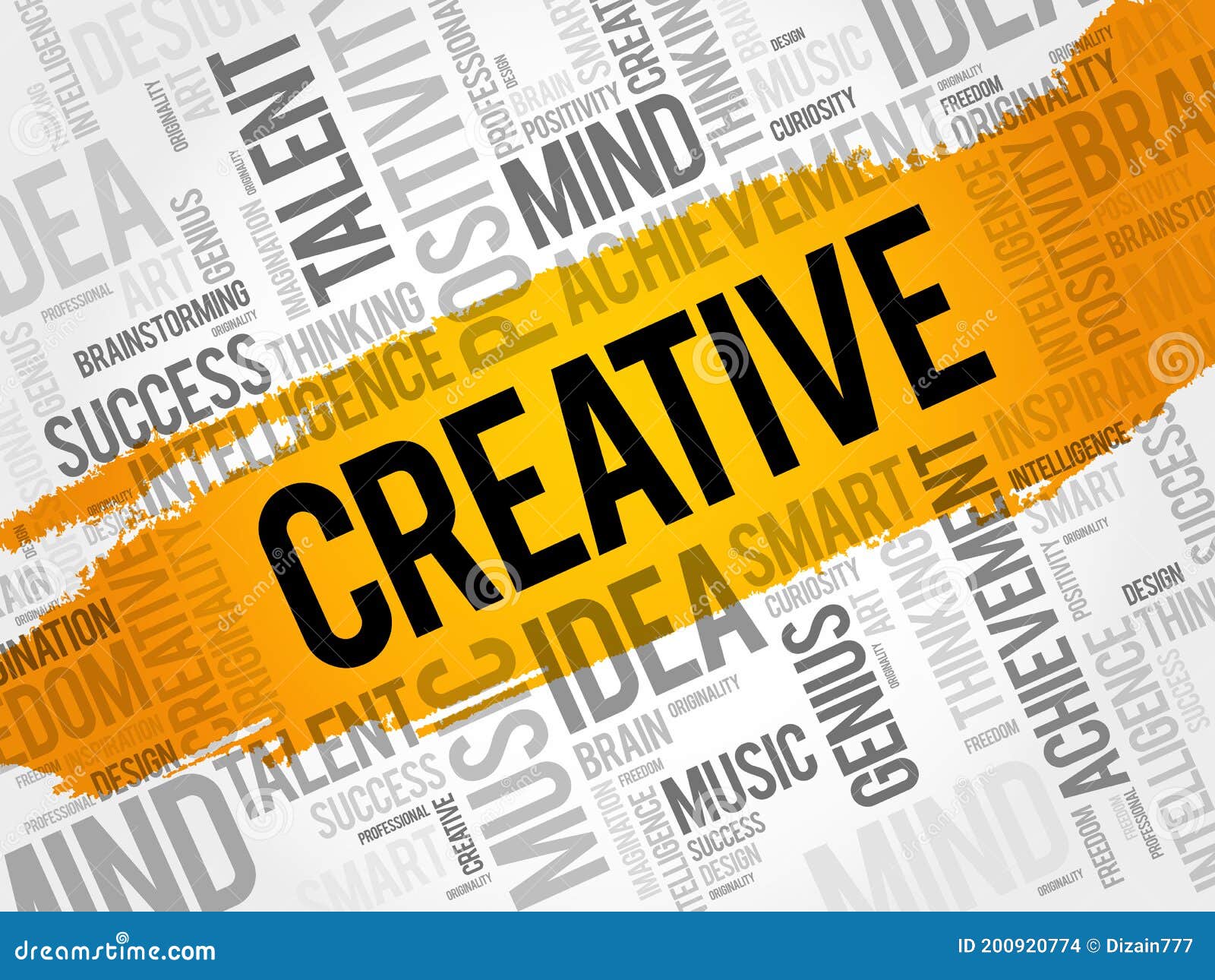 Creative Word Cloud Collage Stock Illustration - Illustration of ...