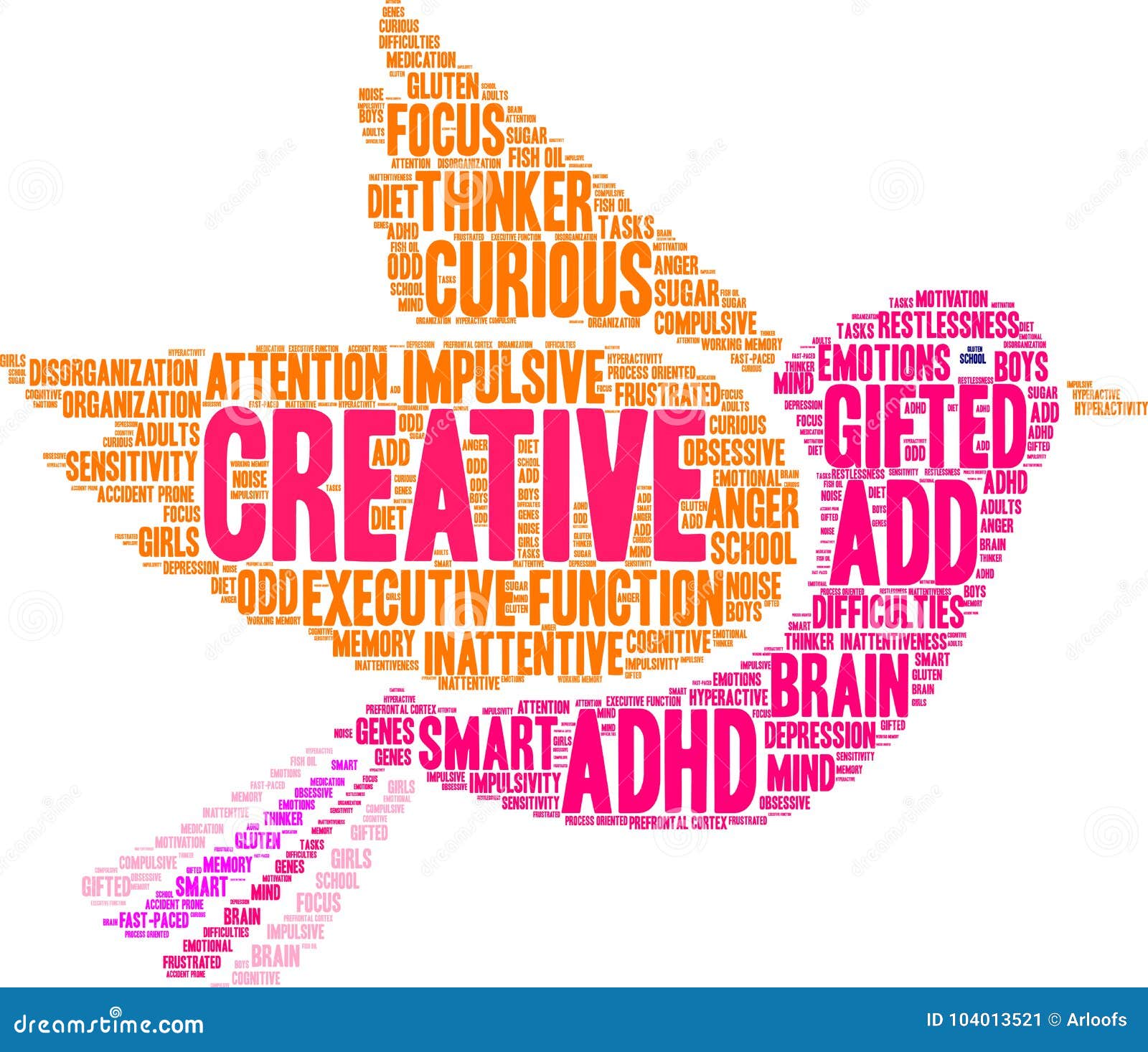 Creative Word Cloud stock vector. Illustration of disorganization ...