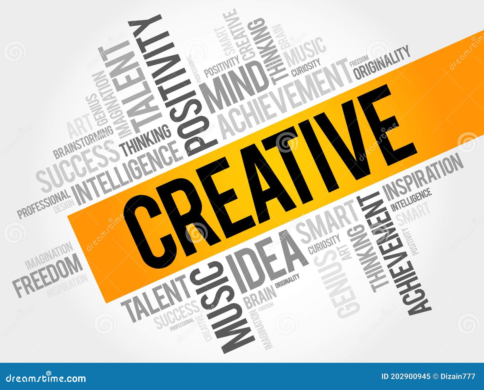 Creative word cloud stock illustration. Illustration of artwork - 202900945