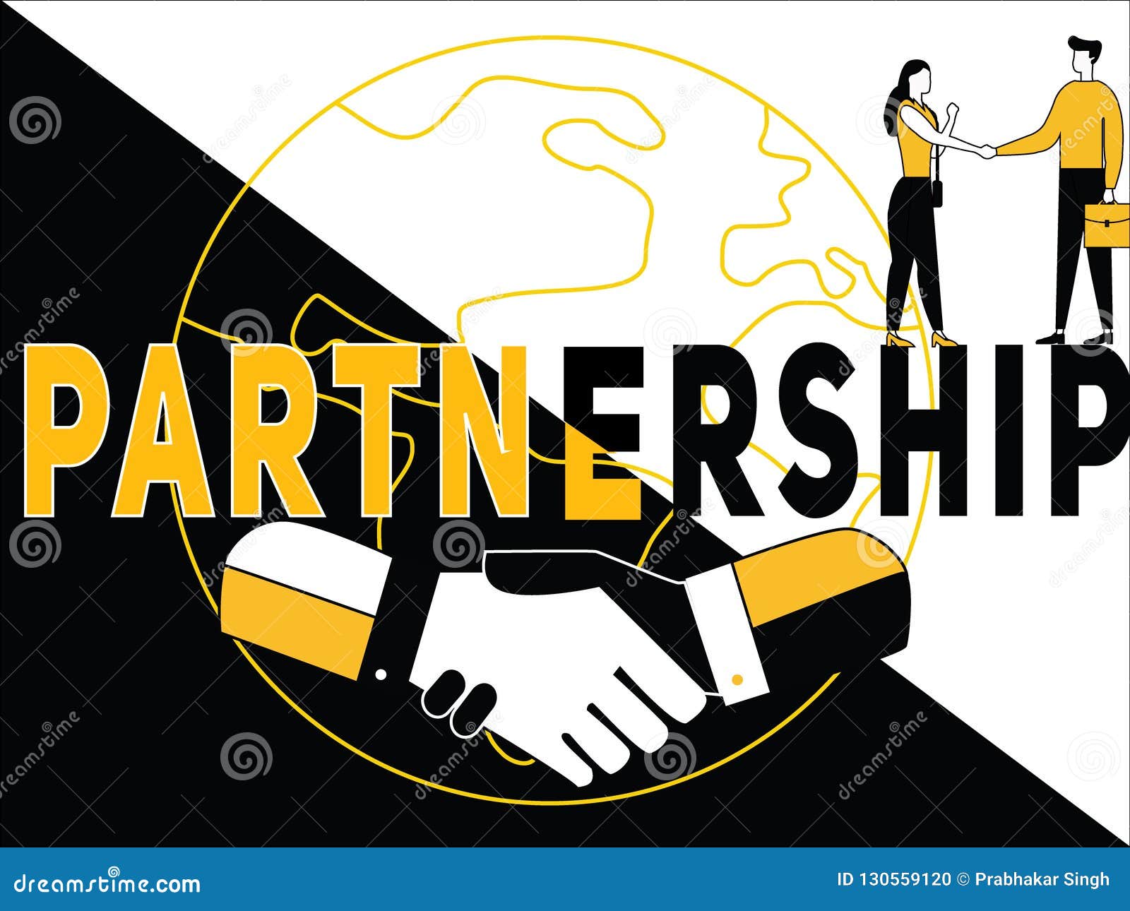 Creative Word Concept Partenership and People Activity Stock ...