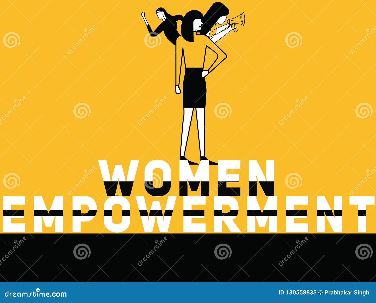 Creative Word Concept Women Empowerment and Women Doing Things Stock ...