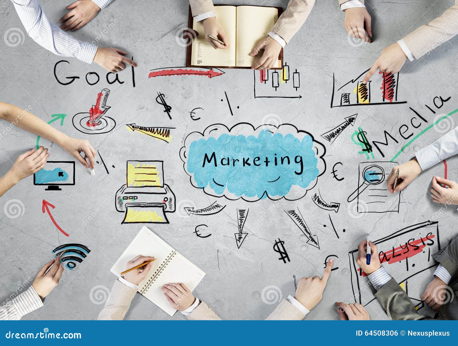 Creative Work of Business Team Stock Photo - Image of success, hand ...