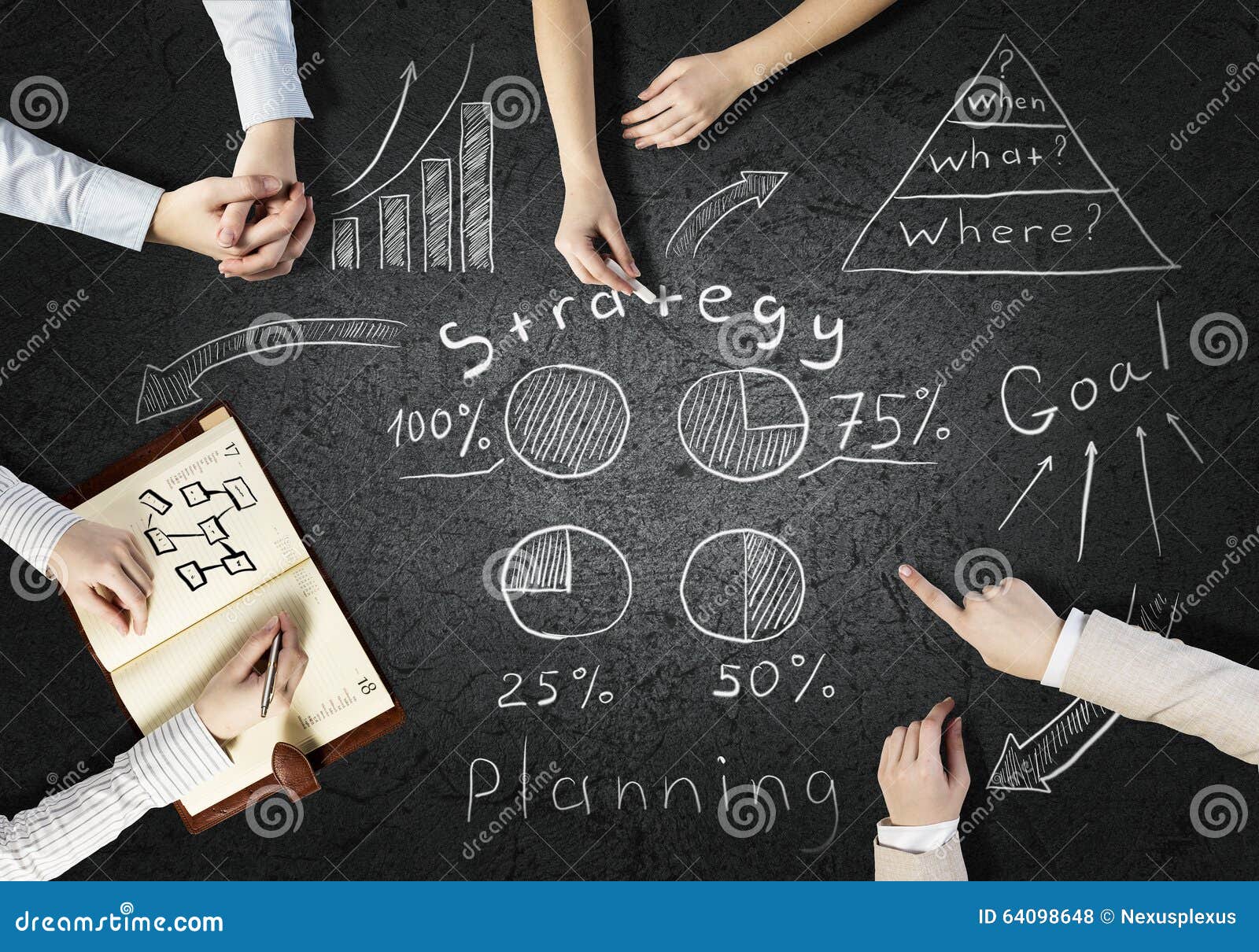 Creative Work of Business Team Stock Photo - Image of people, strategy ...