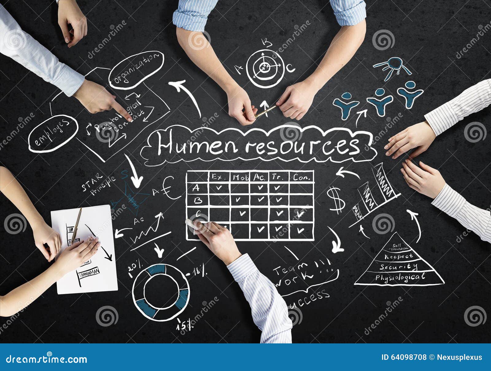 Creative Work of Business Team Stock Photo - Image of drawing, seminar ...