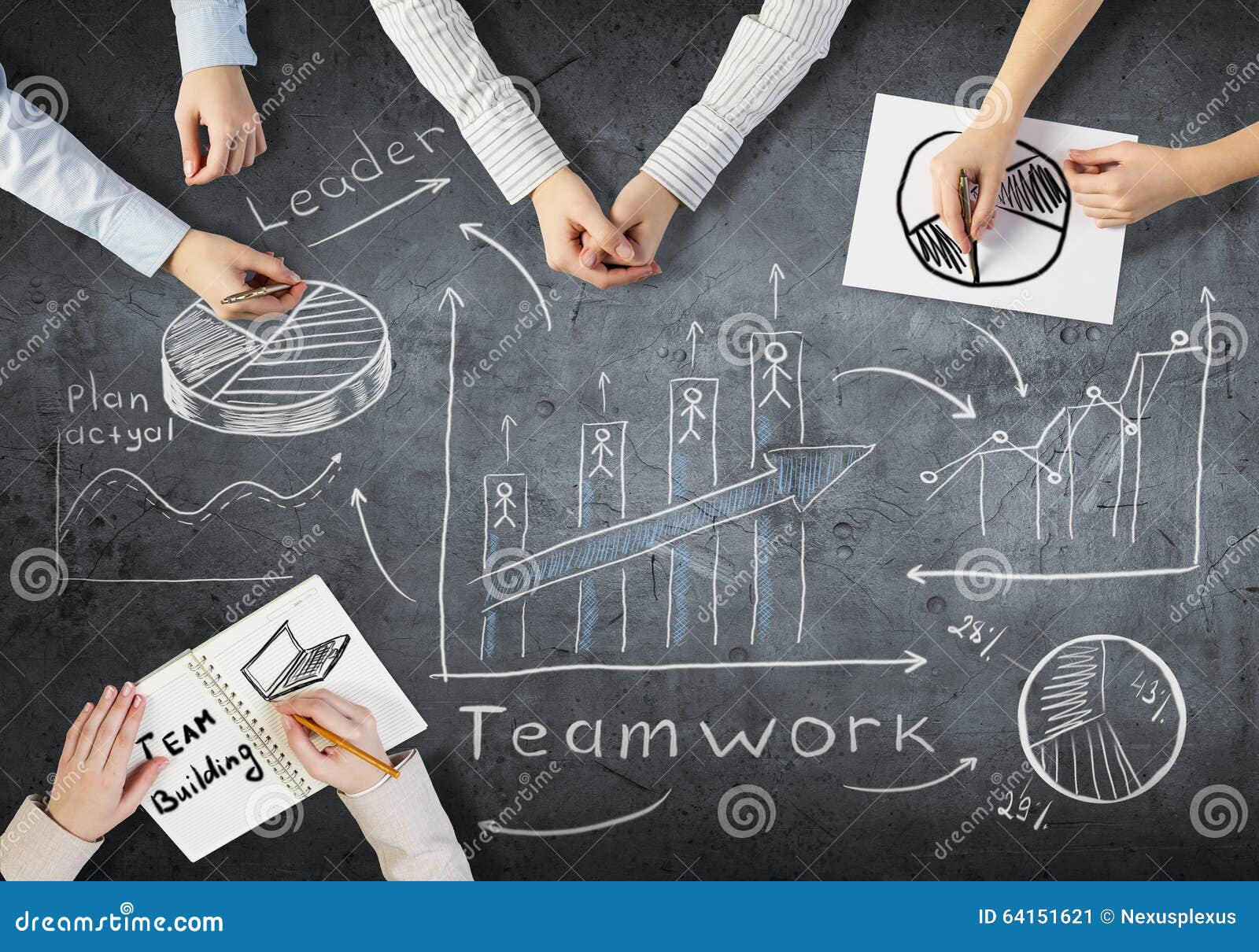 Creative Work of Business Team Stock Image - Image of strategy ...