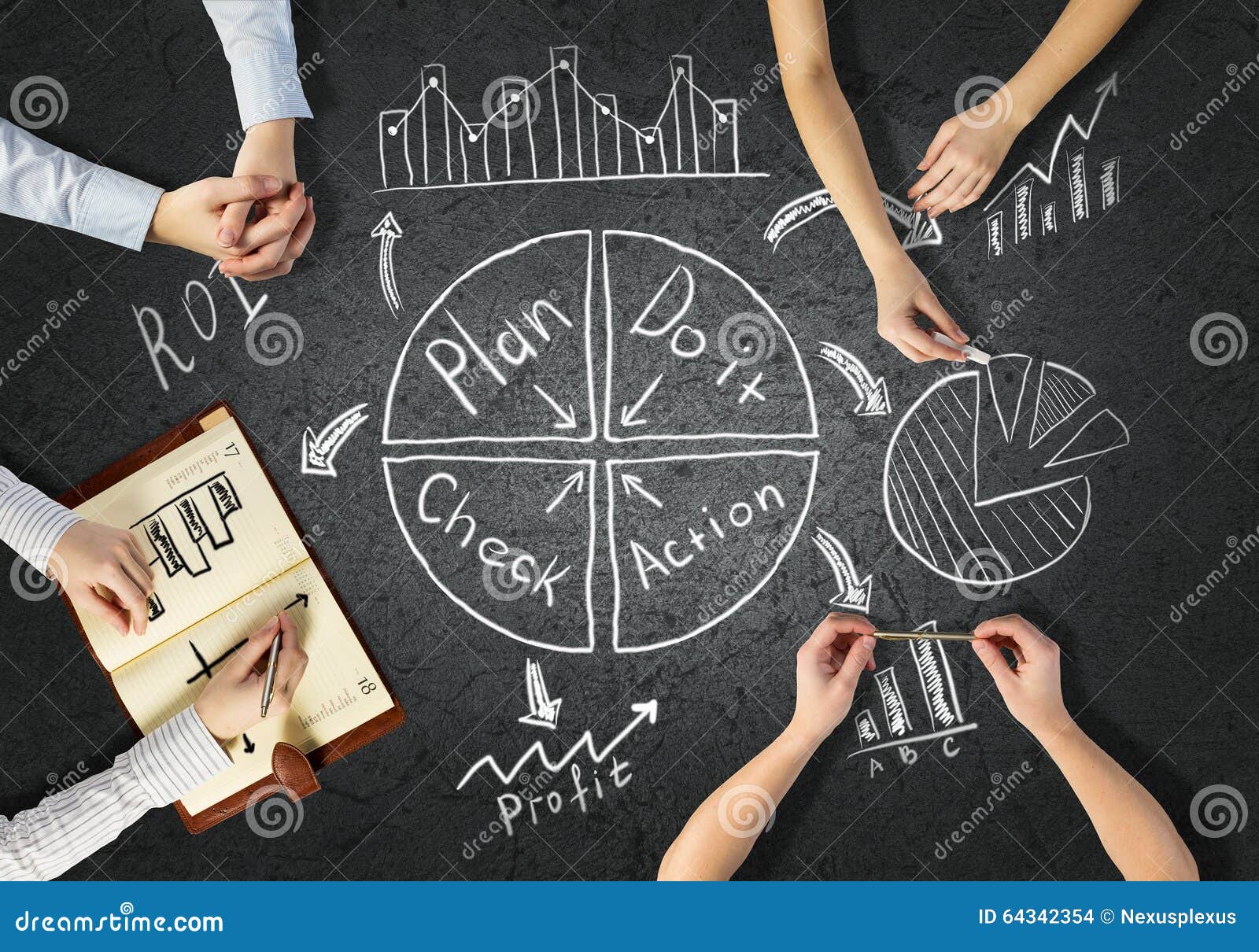 Creative Work of Business Team Stock Photo - Image of success, income ...