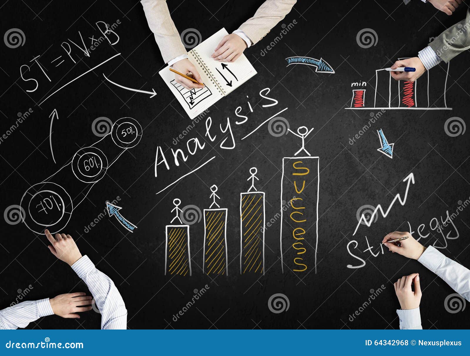 Creative Work of Business Team Stock Photo - Image of meeting, sharing ...