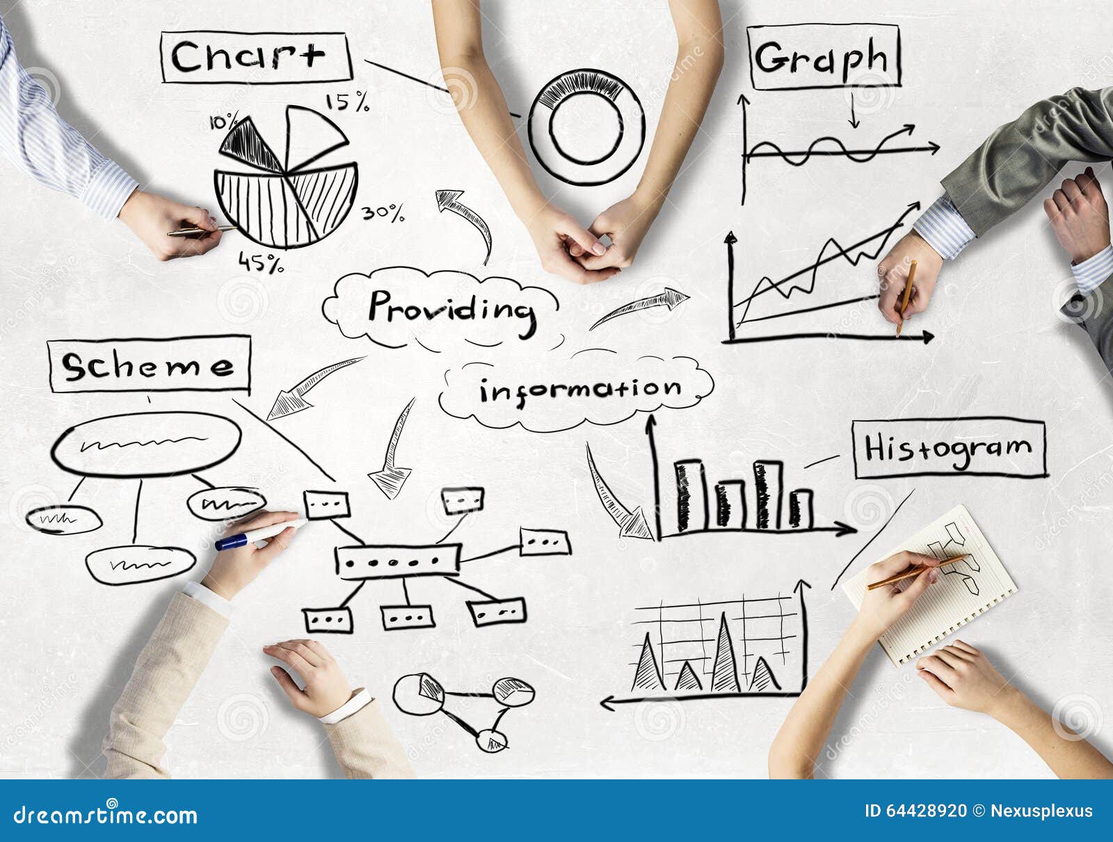 Creative Work of Business Team Stock Photo - Image of management ...