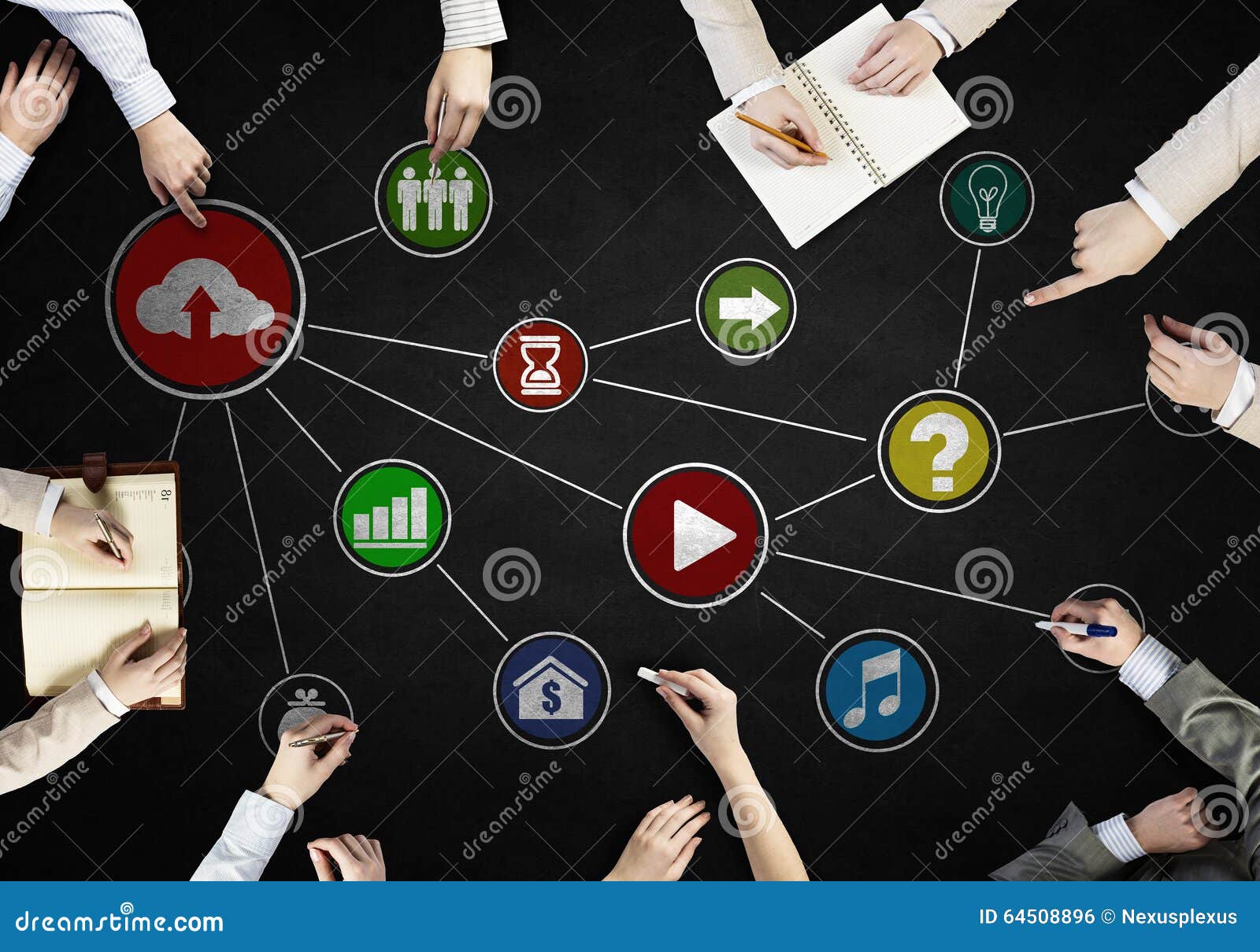 Creative Work of Business Team Stock Photo - Image of creativity ...