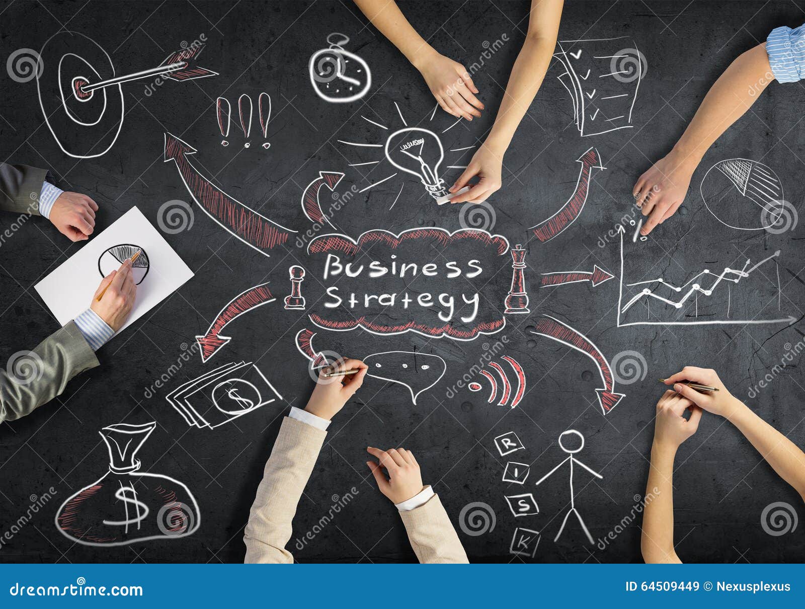 Creative Work of Business Team Stock Image - Image of organization ...